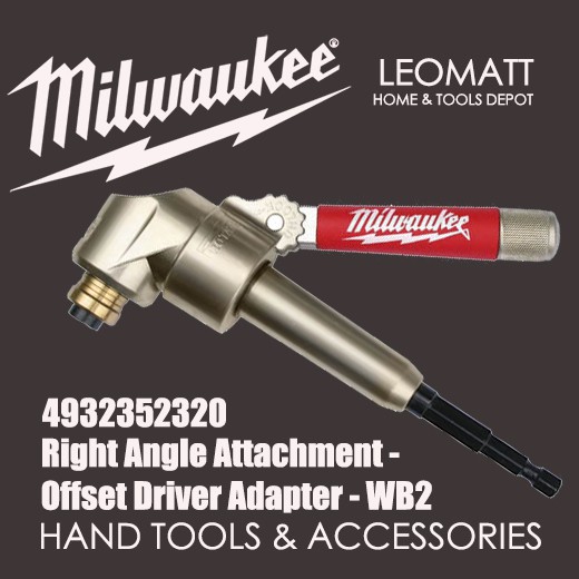 Milwaukee Right Angle Attachment - Offset Driver Adapter - WB2 | Shopee ...