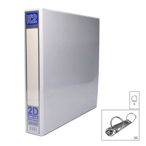 40mm 2D Ring File K2 (White) | Shopee Malaysia
