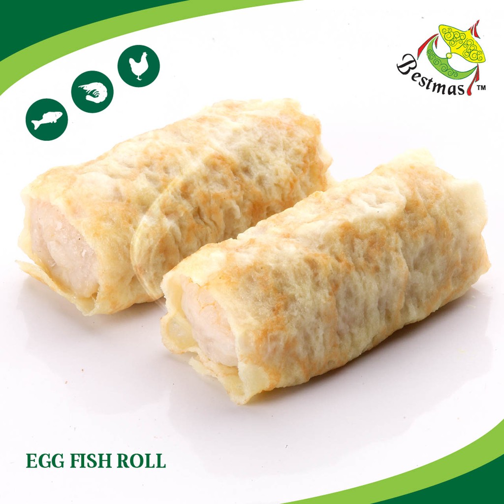 Bestmas Egg Fish Roll Frozen (10pcs) Makanan Sejuk Beku Frozen Food ...