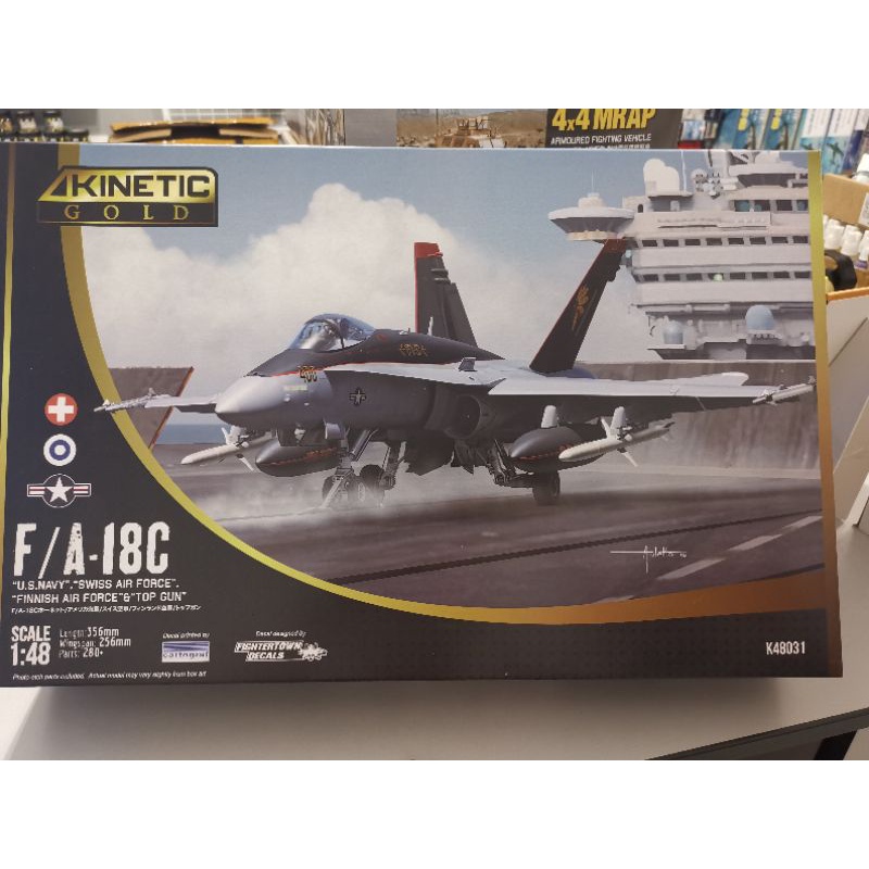 KINETIC GOLD F/A - 18C 1/48 K48031 US Navy, Swiss Air Force, Finnish ...