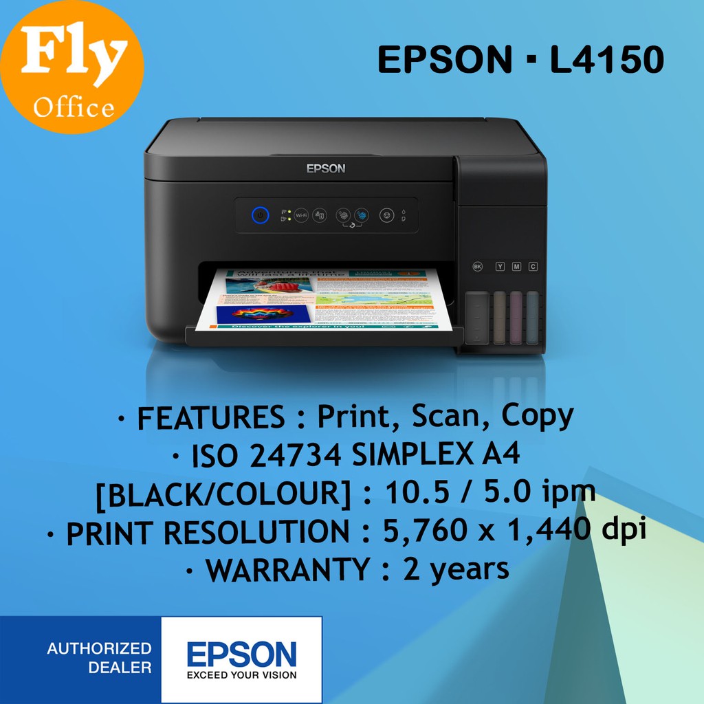 Epson L4150 Ink Tank ALL-IN-ONE Printer (Print,Scan,Copy,WiFi Direct ...