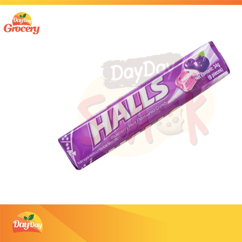 Halls Stick Blueberry Mints 34g | Shopee Malaysia