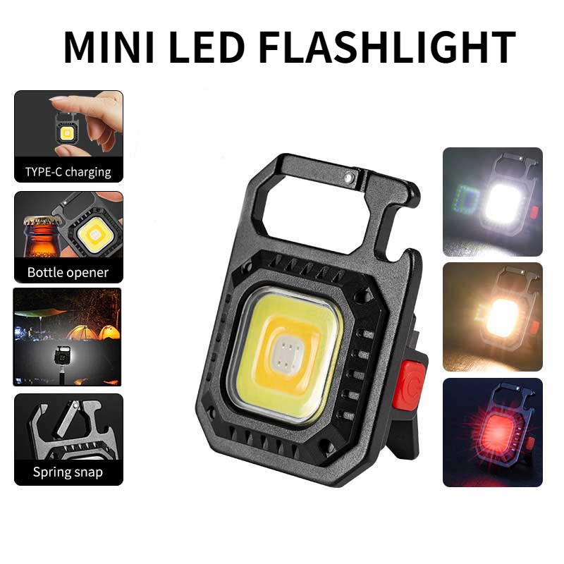 3 in 1 Mini LED Flashlight Work Light/ COB Pocket Magnetic Flashlights ...