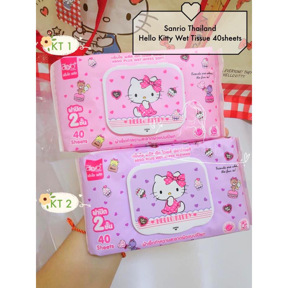 Sanrio Thailand Hello Kitty Wet Tissue 40sheets | Shopee Malaysia