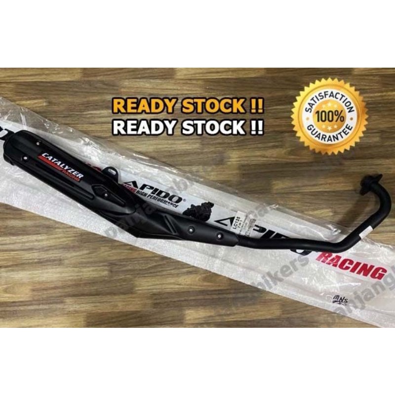 YAMAHA LC135 V1-V7 LC 4S 5S EXHAUST EZOZ APIDO 28MM STANDARD COMPLETE SET EXHAUST COVER 100 ...