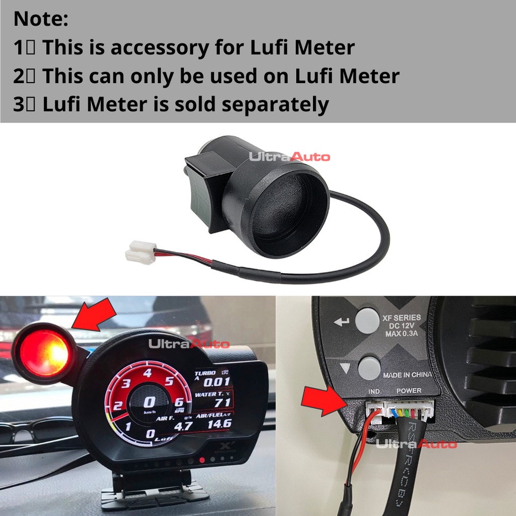 (Accessory Only) Lufi X1 XF Shift/Warning/Signal Light OBD Meter Gauge ...