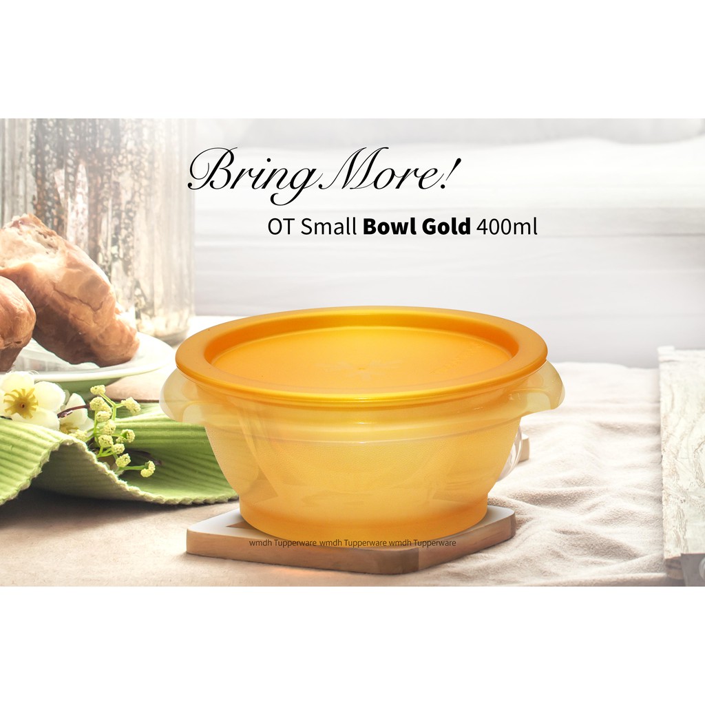 Tupperware OT Small Bowl Gold 400ml (1pc) | Shopee Malaysia