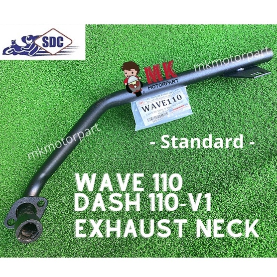 ( STANDARD ) Honda WAVE110 - DASH110 v1 Exhaust Neck , Wave Dash Front ...
