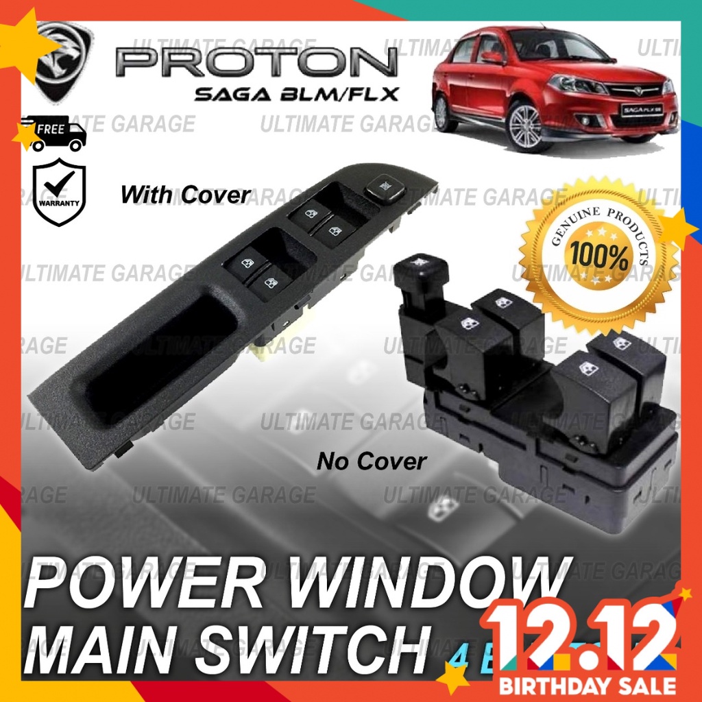 Original Proton Saga Flx FL BLM Power Window Main Switch 5 Button ...
