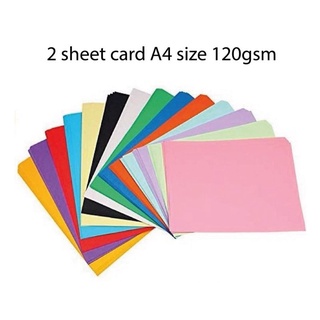 2 sheet card/ kad MIX COLOURS 50sheets | Shopee Malaysia