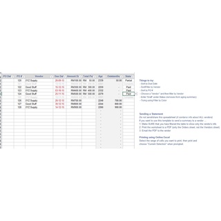 [#06] Microsoft Excel Purchase Order Tracker (PO02) / Contoh Template ...