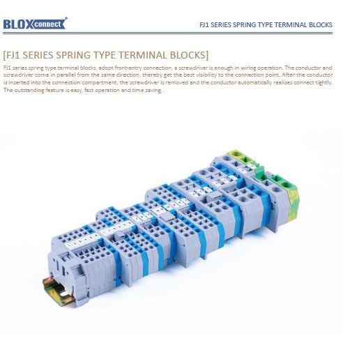BLOX Spring cage Terminal block fj1-2.5 pg/2.5 | Shopee Malaysia