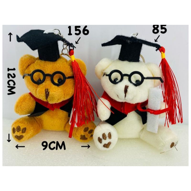 Convocation bear size 12cm, sesuai decor sekali di dalam hand bouquets ...