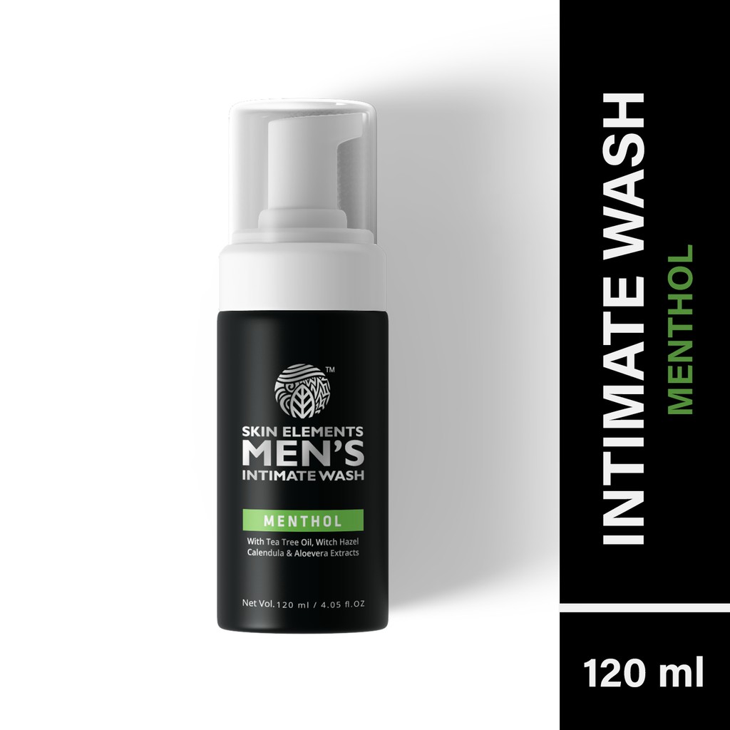 Skin Elements Intimate Wash for Men with Menthol 120ml - pH Balanced ...