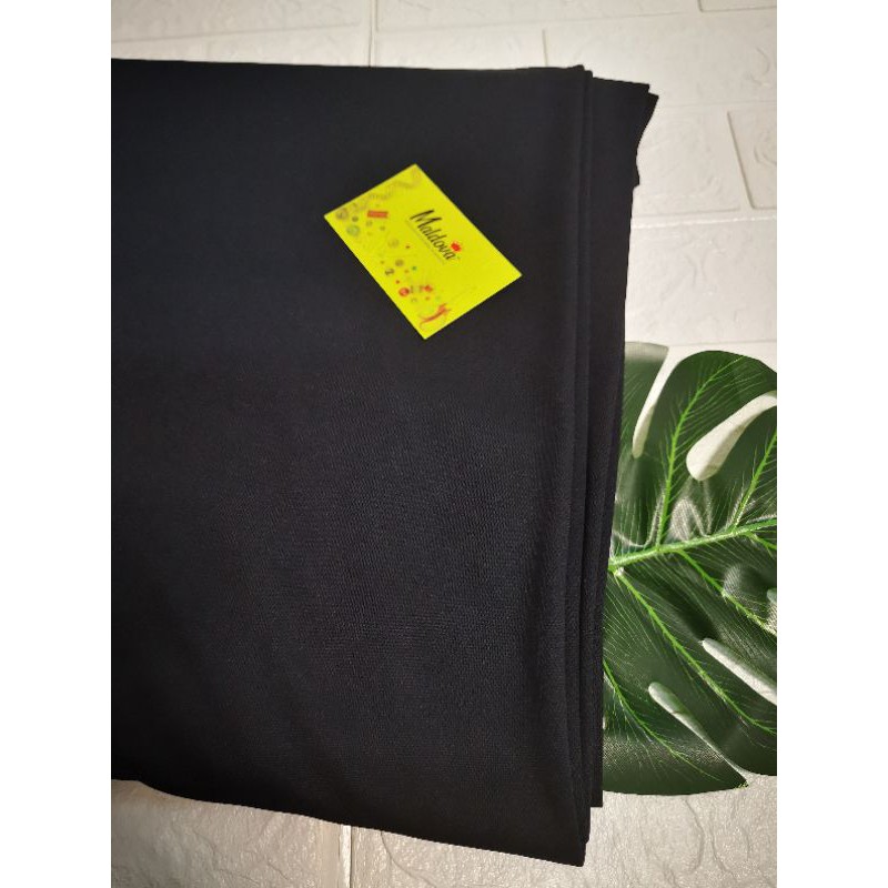 Kain microfibre eyelet hitam (black)/per meter | Shopee Malaysia