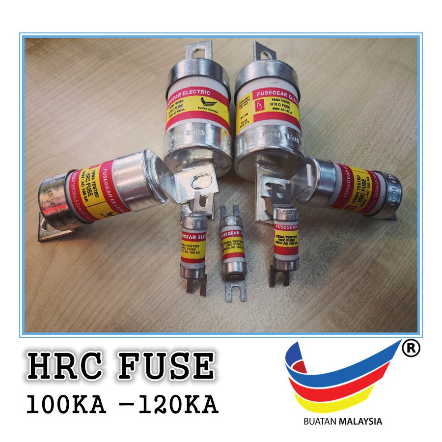 HRC Fusegear Electric 16A - 200A FUSE MADE IN MALAYSIA | Shopee Malaysia