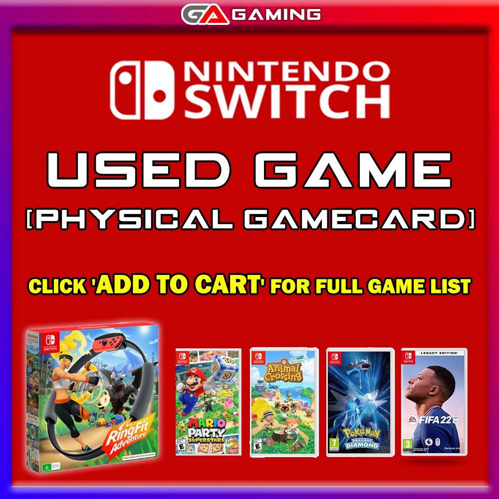 [Title A-M] Nintendo Switch Used Games [Physical Gamecard] | Shopee ...