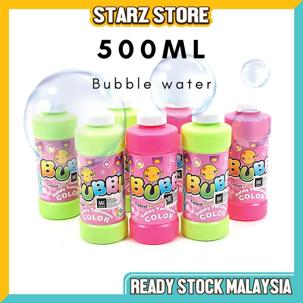 Bubble Liquid 500ml Bubble Refill Water Bubble Solution Refill Sabun ...
