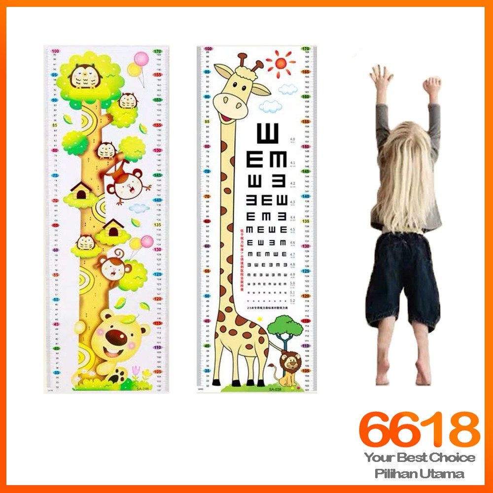 Alat Ukur Ketinggian Pelekat Dinding Kanak Pengukuran Tinggi Height ...