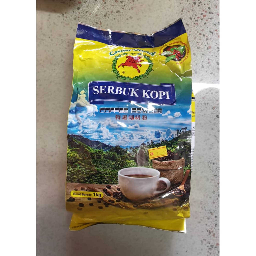 ( READY STOCK !!! ) Serbuk Kopi Cap Kuda Terbang 1kg / Coffee Powder ...