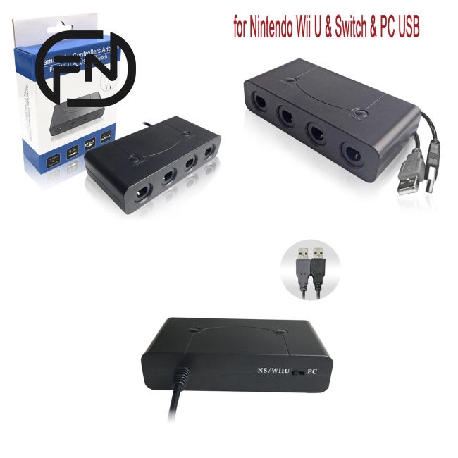 4 port gamecube ngc controller adapter for nintend wii u & switch & pc ...