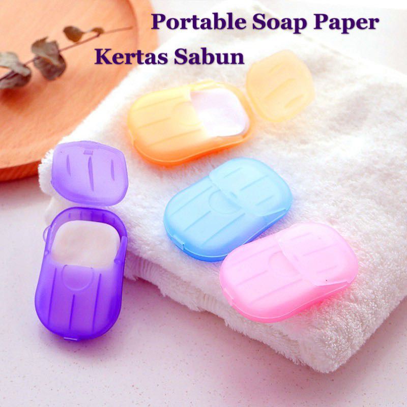 Flower Fragrance Soap Paper Disposable Portable Hand Washing | Shopee ...