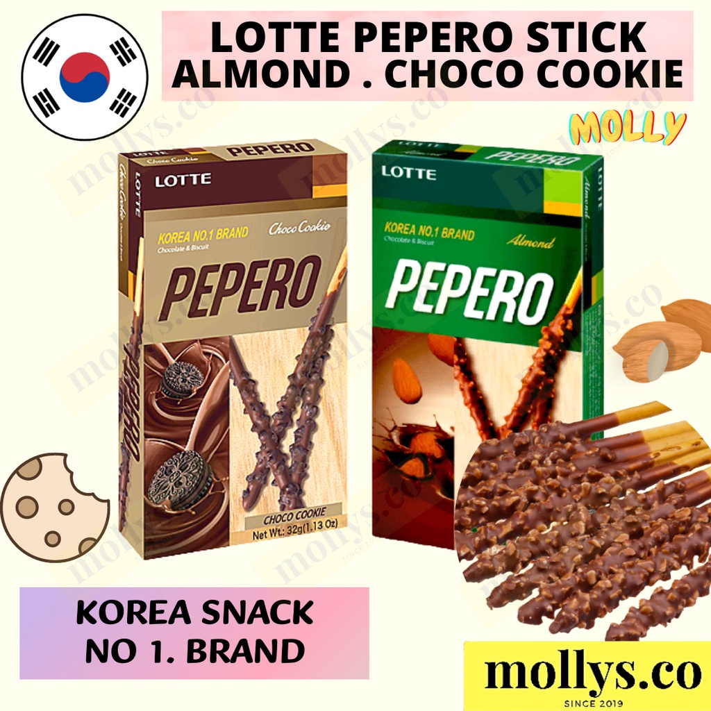 HALAL Korea Chocolate Pepero Biskult Small Pack 32G (Choco Cookie ...