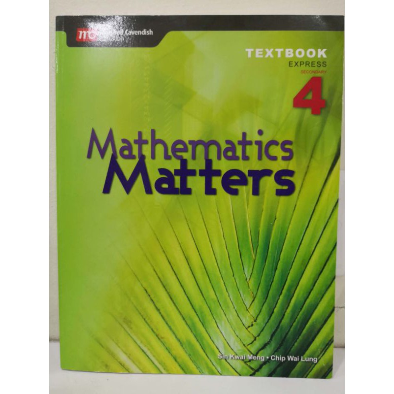Marshall Cavendish Mathematics Matters Textbook Express Secondary 4 ...