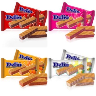 8pcs Delio Cream Wafer (Chocolate/Milk/Orange/Strawberry) | Shopee Malaysia