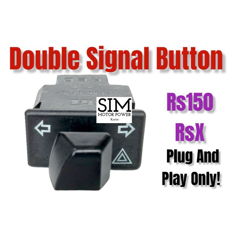 Honda RSX Rs RSx150 Double Signal Switch button Plug and Play RS150R ...