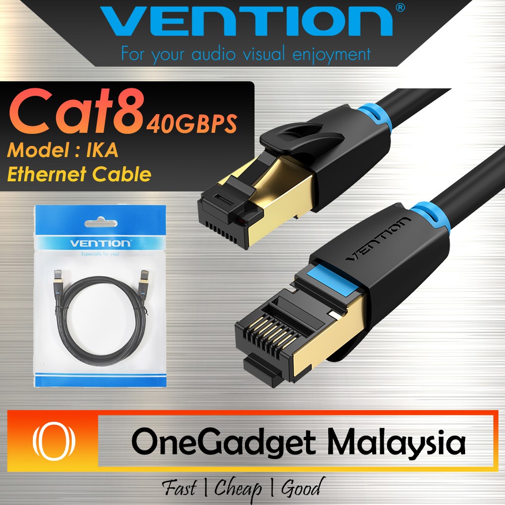 [READY STOCK]Vention Cat8 Ethernet Cable Super Speed SFTP Lan Network ...