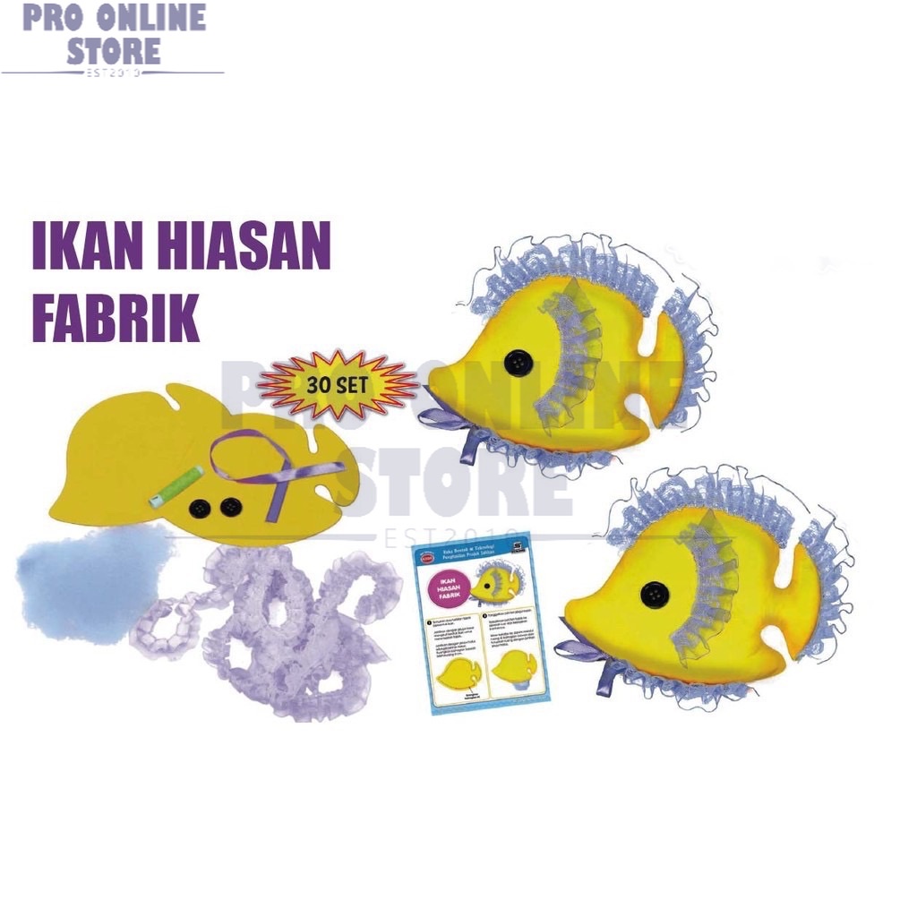 Projek Jahitan RBT Ikan Hiasan Fabrik 30’s | Shopee Malaysia