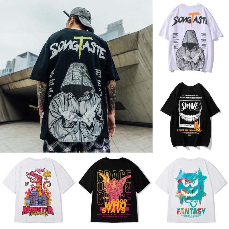 100% Original Baju T shirt Lelaki Viral Saiz Besar/Men's Short Sleeve ...