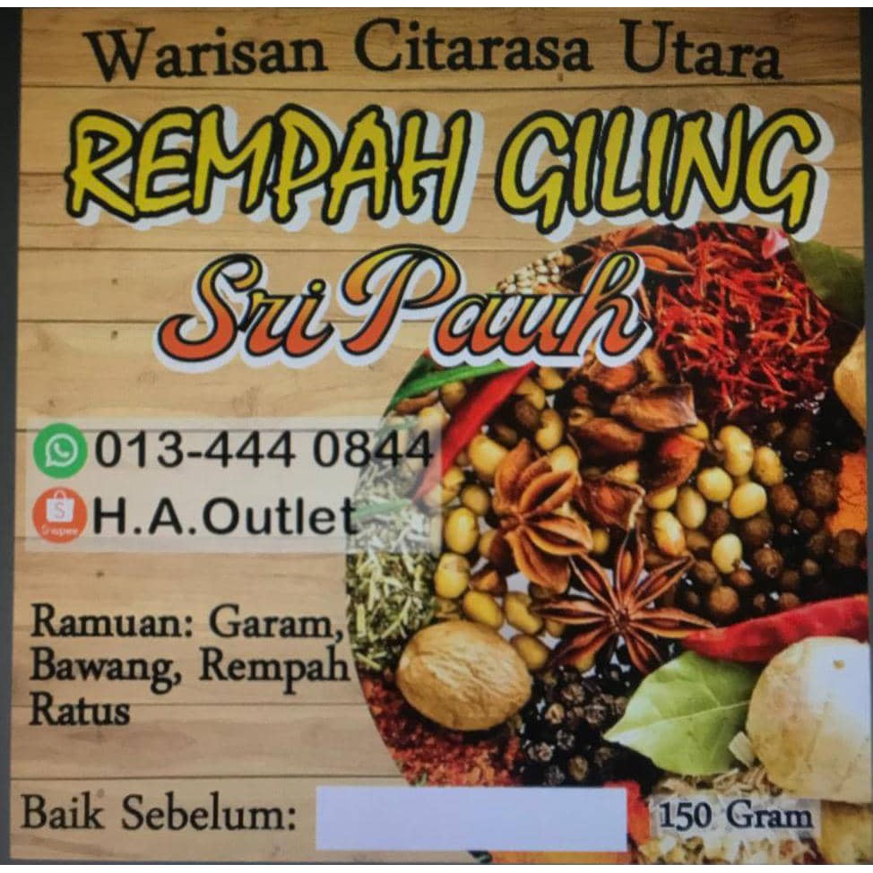 REMPAH GILING SRI PAUH (Warisan Citarasa UTARA) | Shopee Malaysia