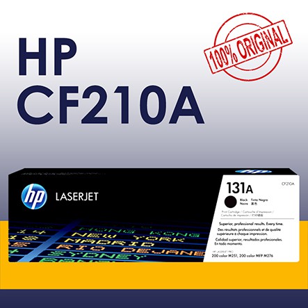 CF210A (ORI) HP 131A Black LaserJet Toner Cartridge ORIGINAL | Shopee ...