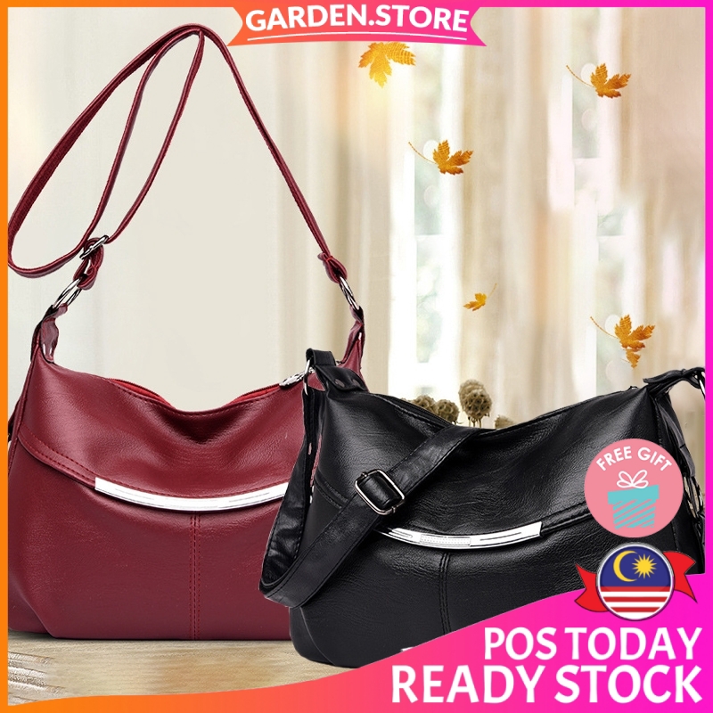 [READY STOCK] GS Women Beg Comel Beautiful Beg Wanita Premium PU Cross ...