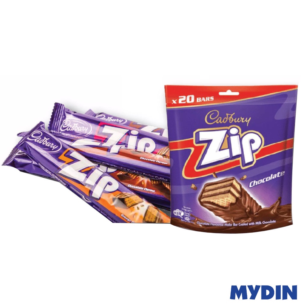 Cadbury Zip Chocolate Flavoured Wafer Bar 20 Bars (162.5g)