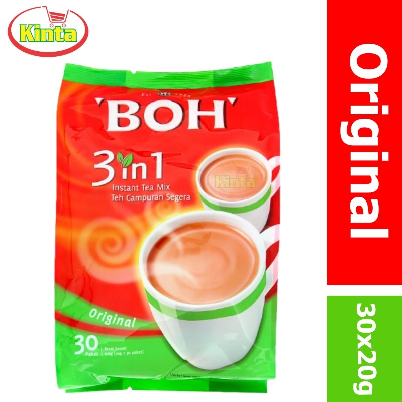 BOH Original 3 in 1 Instant Tea Mix (30 x 20g) | Shopee Malaysia