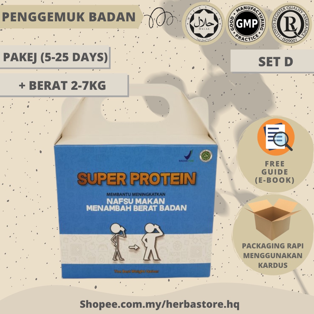 UBAT GEMUK BADAN ORIGINAL SUSU VITAMIN SUPER PROTEIN Tambah Berat Badan ...