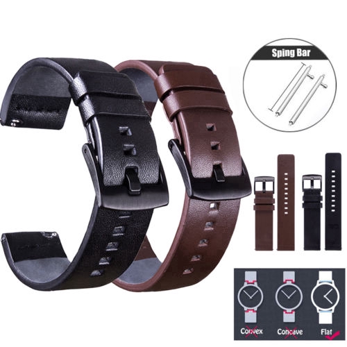 20mm 22mm 24mm Smart Watch Quick Release Pins Leather Wristwatch Band ...