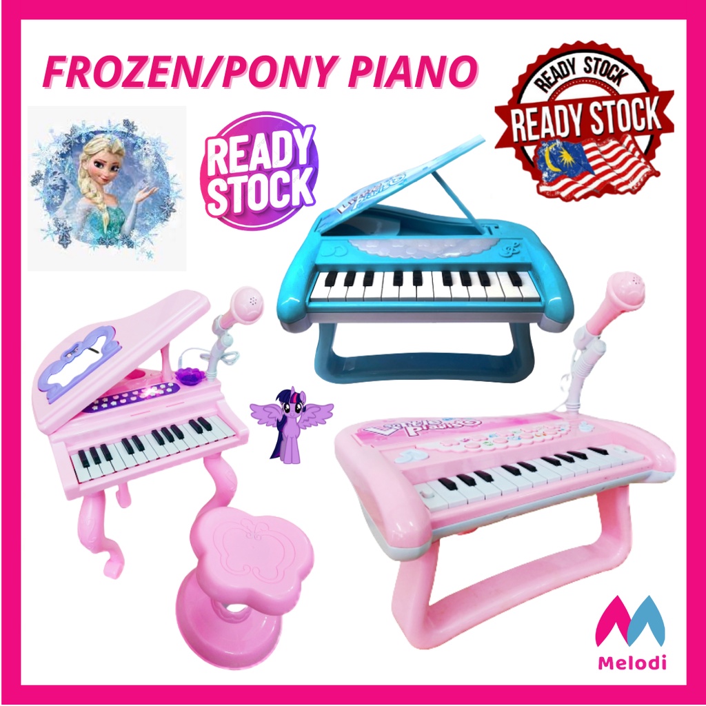 Frozen Princess Baby Piano Toy Children Girls Electronic Organ Pony ...