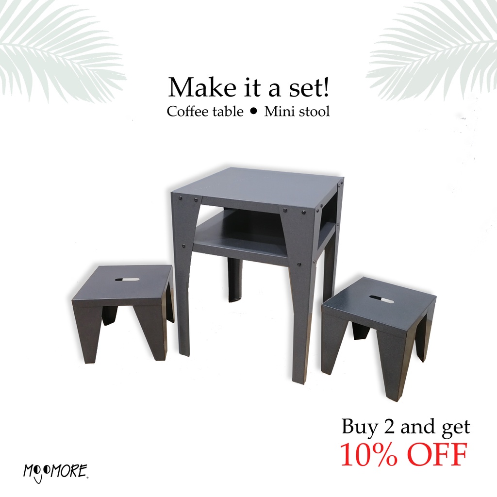 MOJOMORE Heavy Duty Metal Bedside Small Table | Shopee Malaysia