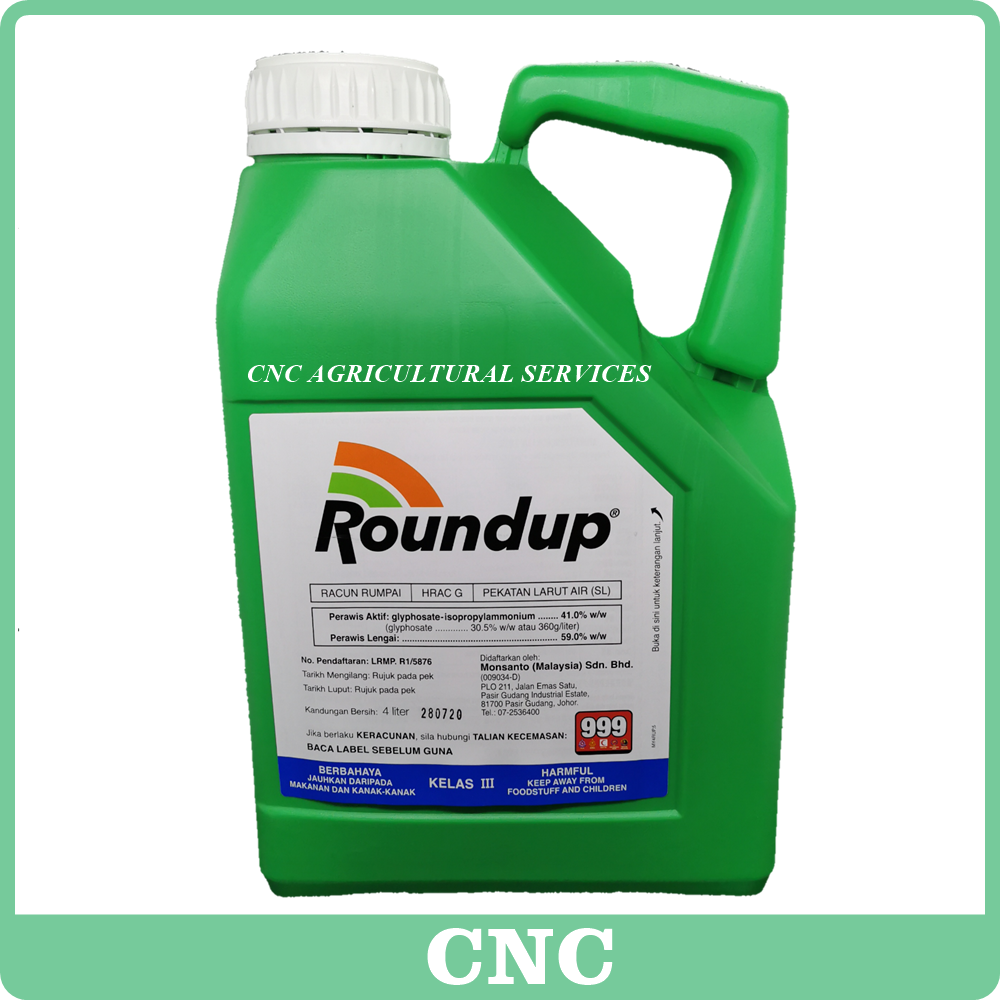 🔥ORIGINAL🔥4L Roundup Monsanto Glyphosate Isopropylammonium 41.0% Racun ...