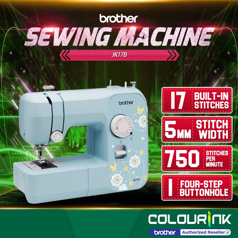 Brother JK17B Sewing Machine Build-in Snitches 4 Step Buttonhole 750 ...