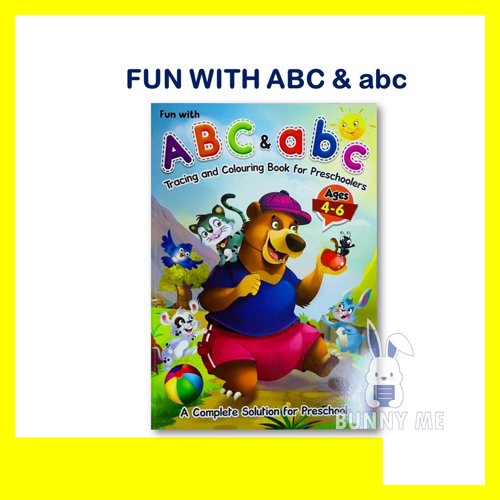 FUN WITH ABC & abc TRACING AND COLOURING BOOK FOR PRESCHOOLERS / MAXIM ...