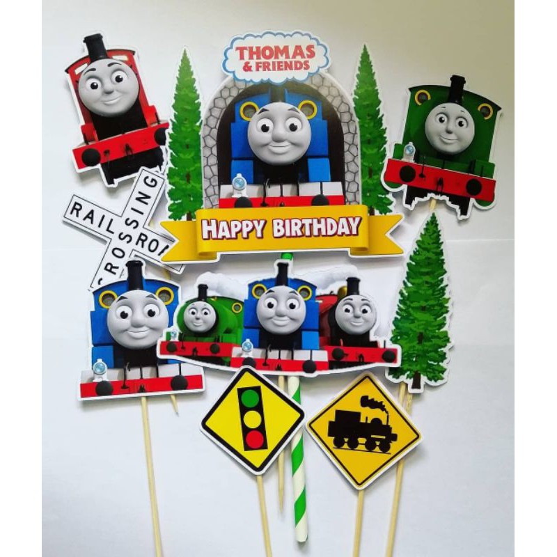 Thomas And Friends Cake Topper Birthday | Shopee Malaysia