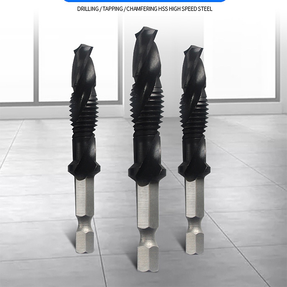 Screw Machine Tap M3/M4/M5/M6/M8/M10 Hexagonal Shank Drill Tapping ...