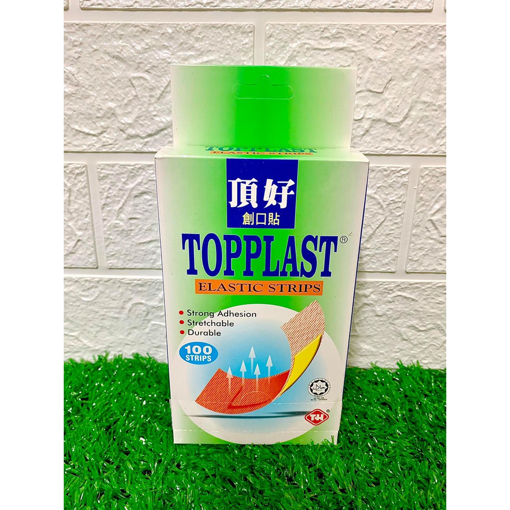 TOPPLAST PLASTER ELASTIC STRIPS LUKA BERUBAT ( First Aid Strips ) 10 ...