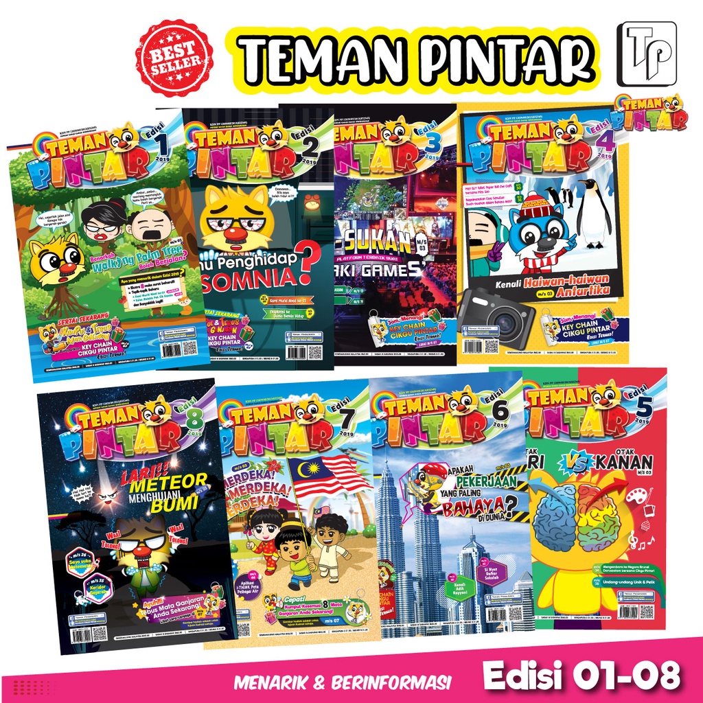Teman Pintar Edisi 2019_ 8 edisi pilihan _ Kids Magazine _ Bacaan Buku ...