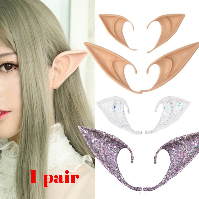 Elven ears Elf Ears Pointed Anime Fairy Cosplay costume accessories ...